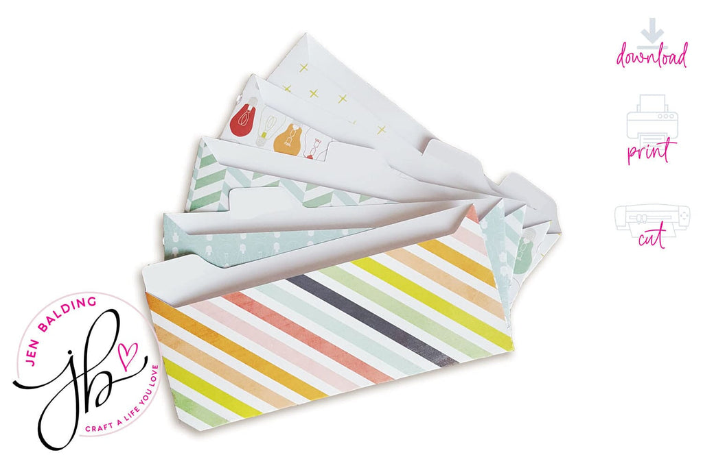 Cash Envelope SVG l Cash Budget Template by Jen Balding - So Fontsy