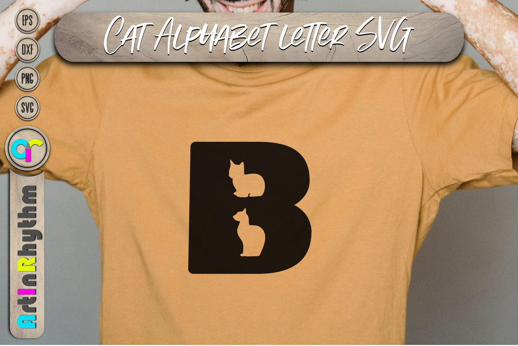 Cat Alphabet Letter, Animals Font Svg - So Fontsy