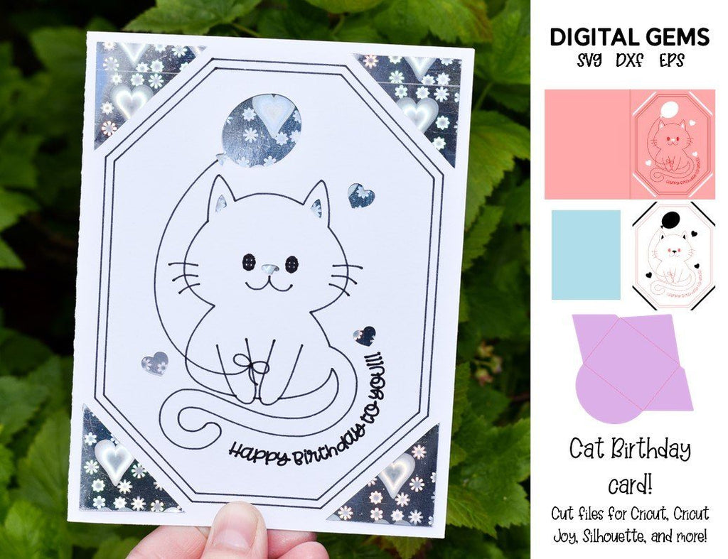 Cat Card design - So Fontsy