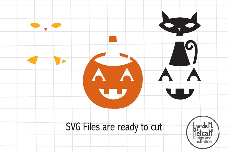 Cat in Jack-O-Lantern SVG for Halloween - So Fontsy