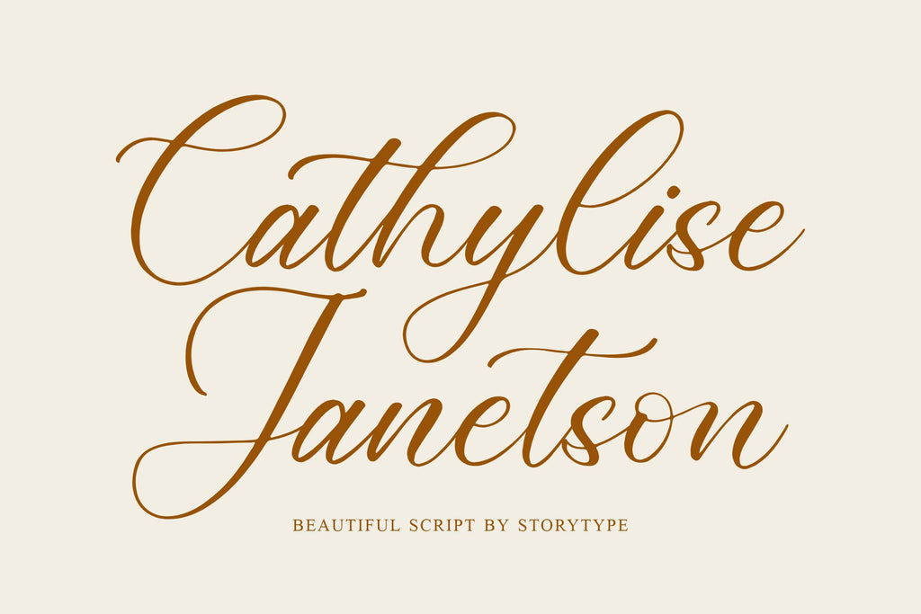 Cathylise Janetson Beautiful Script - So Fontsy