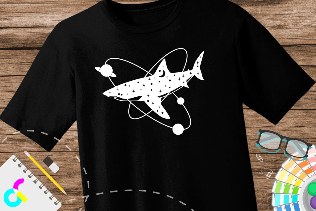Celestial shark svg, Sea creature - So Fontsy