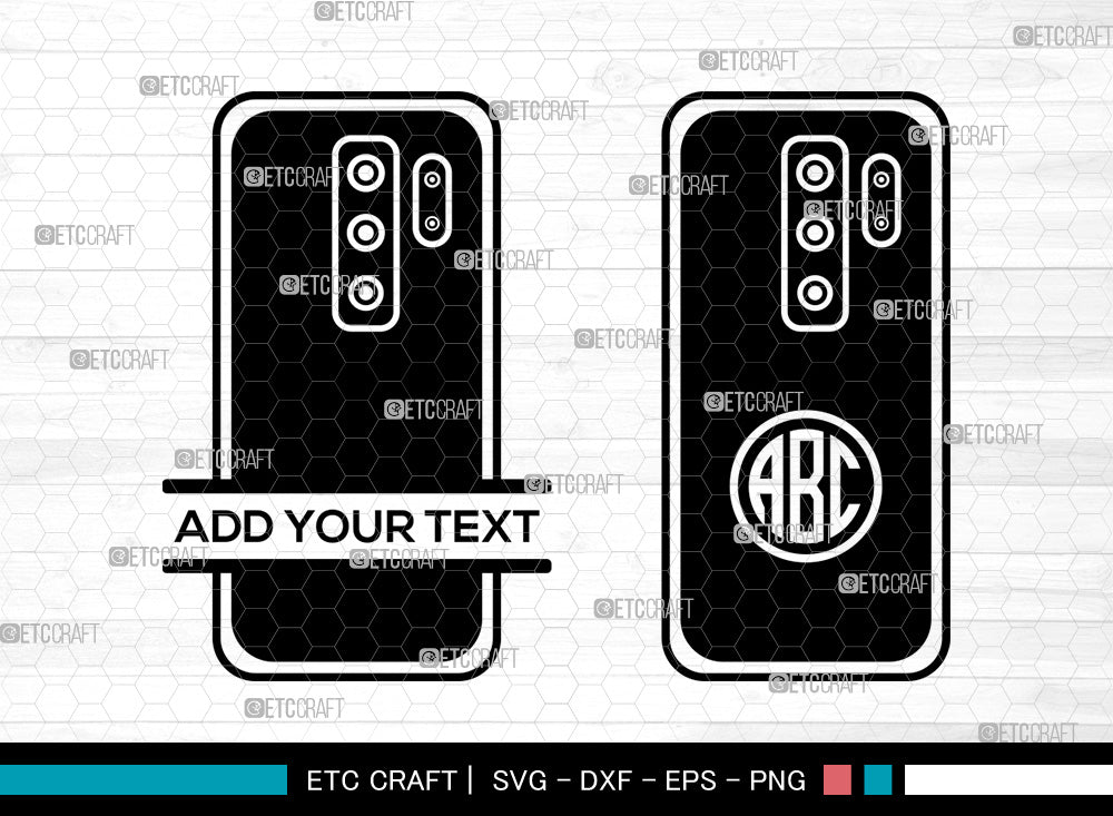 Cell Phone Monogram SVG, Circle Monogram Svg, Smart Phone Svg, Mobile ...