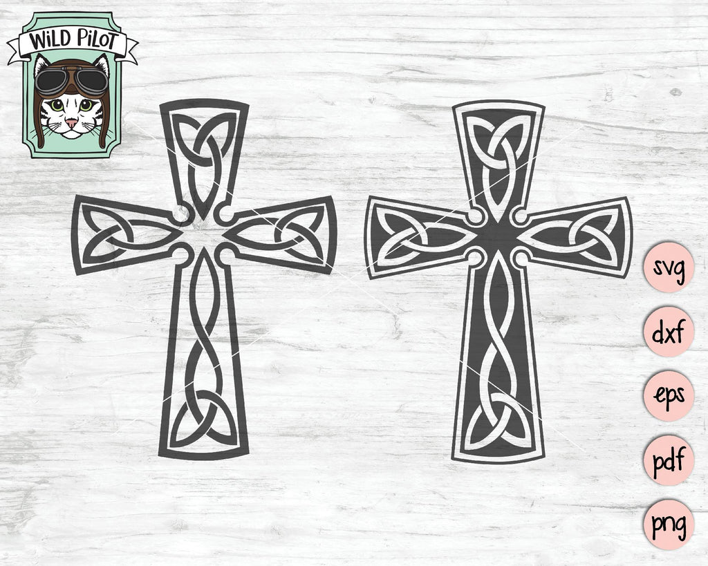 Celtic Cross SVG Cut File - So Fontsy