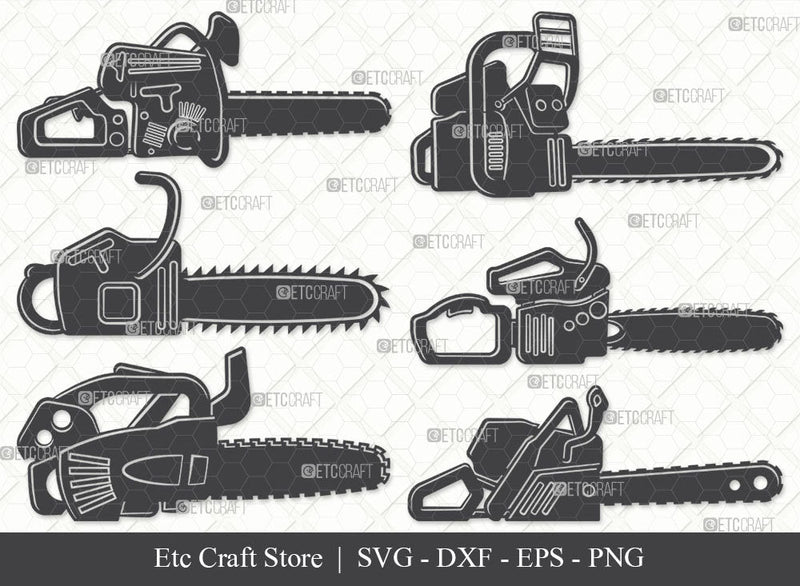 Chain Saw SVG, Chain Saw Silhouette, Logging Chainsaw Svg, Wood Cutting ...
