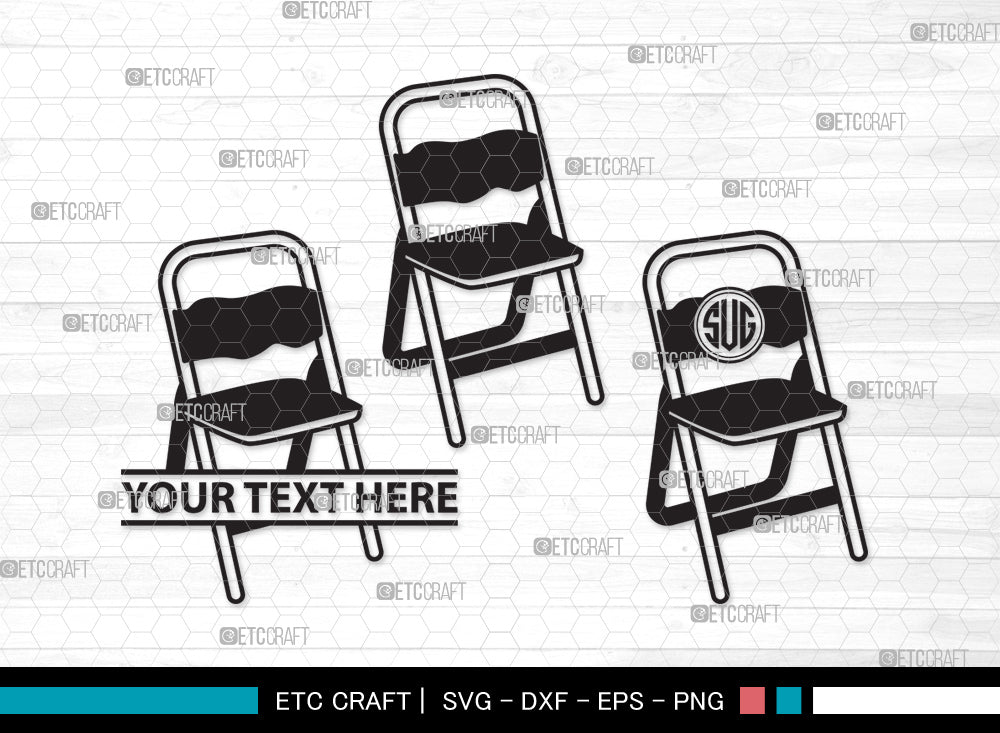 Chairs Monogram SVG Cut File, Desk Chair Svg, Wooden Chair Svg, Dining ...