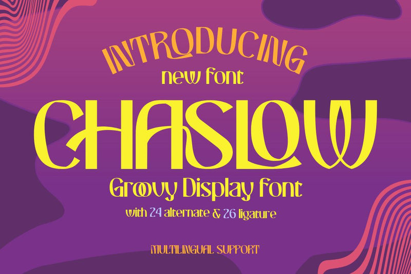 CHASLOW | Groovy Retro Font - So Fontsy