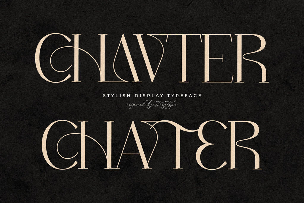 CHAVTER Typeface - So Fontsy