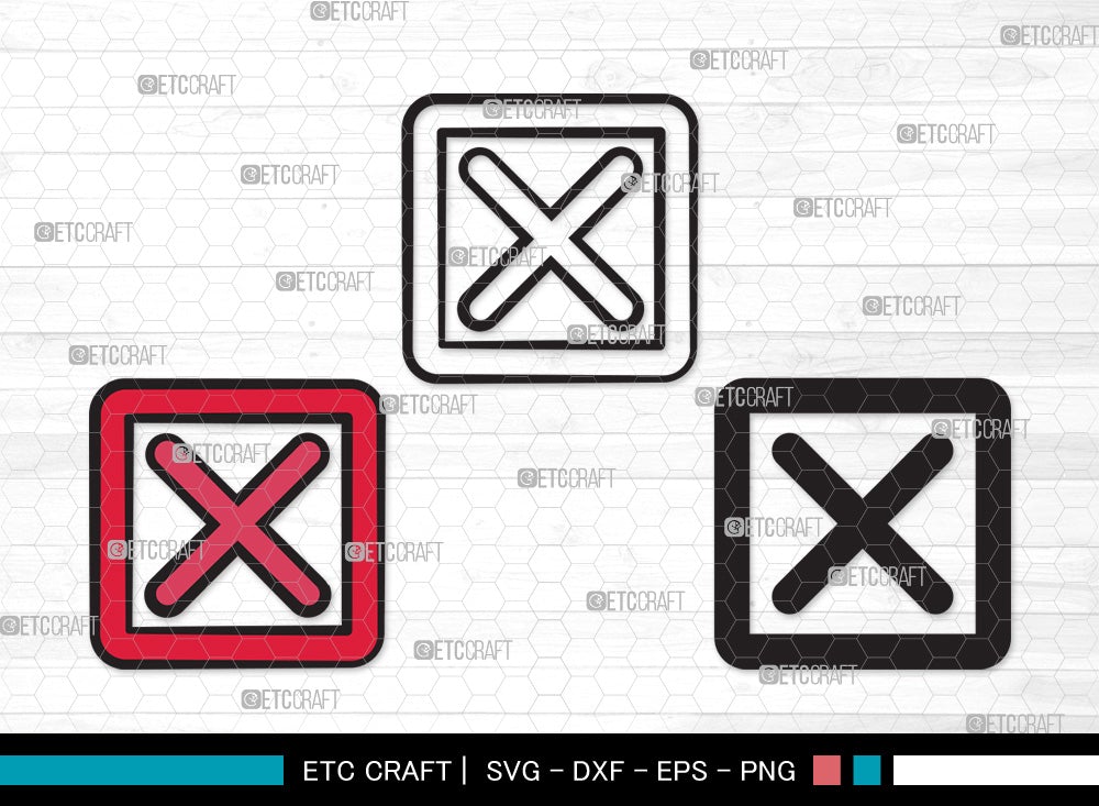 Check Mark SVG Cut File | Tick Mark Svg | Check Box Svg | Cross Mark ...