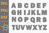 Checkered Alphabet SVG, PNG, DXF Digital Files Include - So Fontsy