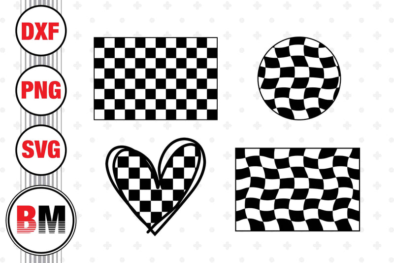 Checkered Flag SVG, PNG, DXF Files - So Fontsy