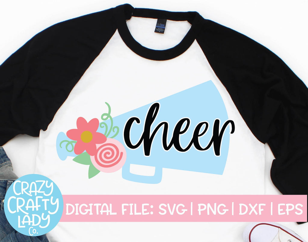 Cheer | Cheerleader SVG Cut File - So Fontsy