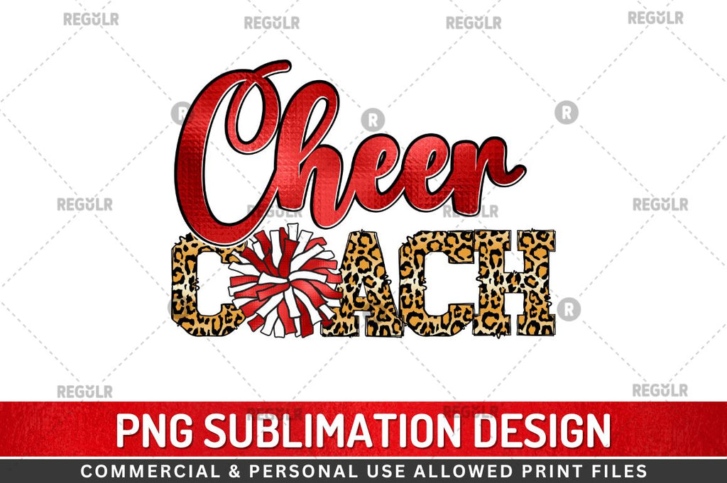 Cheer Coach Sublimation Design - So Fontsy