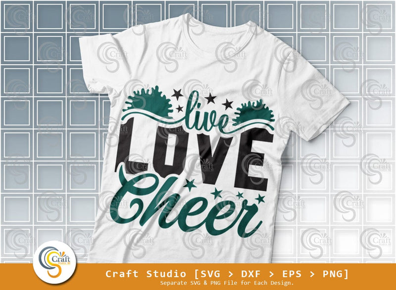 Cheer SVG Bundle, Cheerleading Svg, Cheer Svg, Cheer Life Svg, Cheer ...