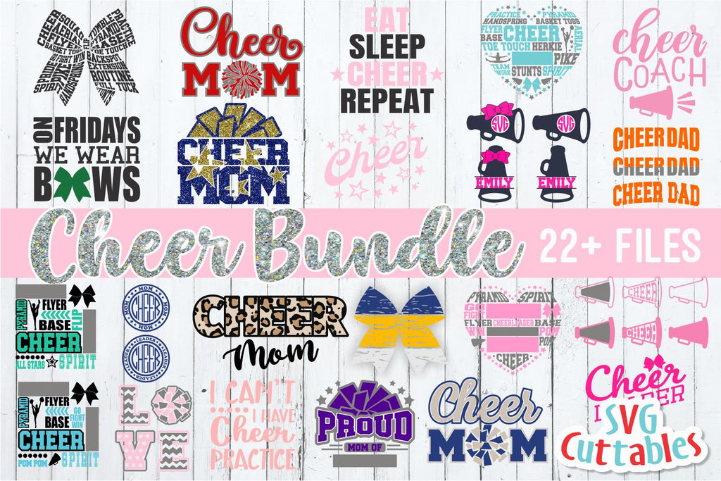 Cheer SVG | Cheer Bundle #2 | Cut File - So Fontsy
