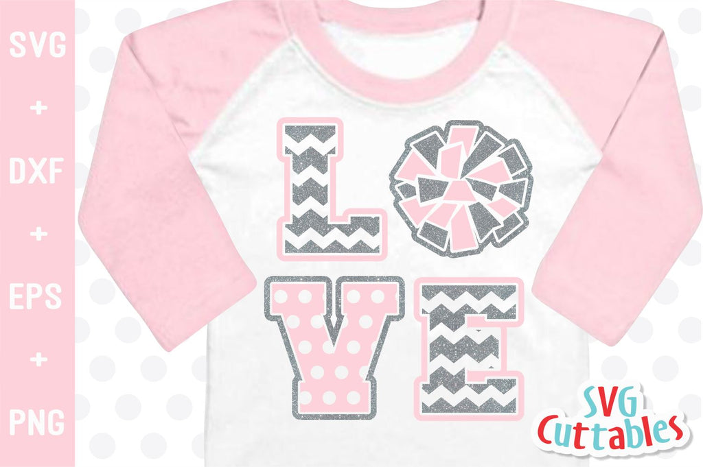 Cheer SVG | Love Cheer | Cut File - So Fontsy