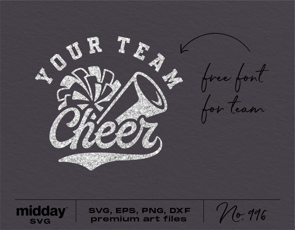 Cheer Svg, Png Dxf Eps, Cheerleader, Cheerleading shirt, Megaphone, Pom ...