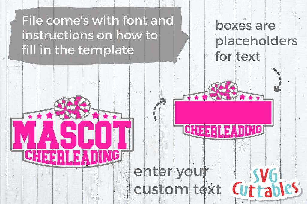 Cheer Template 0025 - So Fontsy