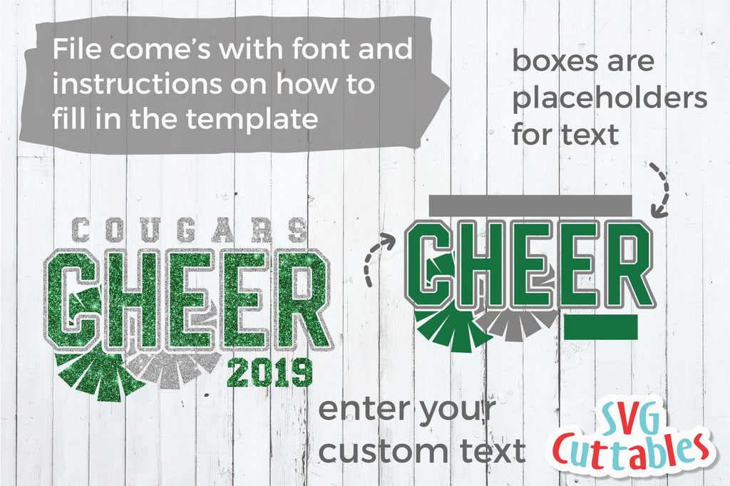 Cheer Template 0034 - So Fontsy