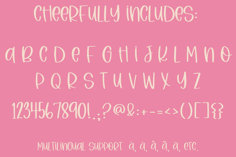Cheerfully, Handwritten Font for Cricut, Cricut Fonts SVG, Fun ...