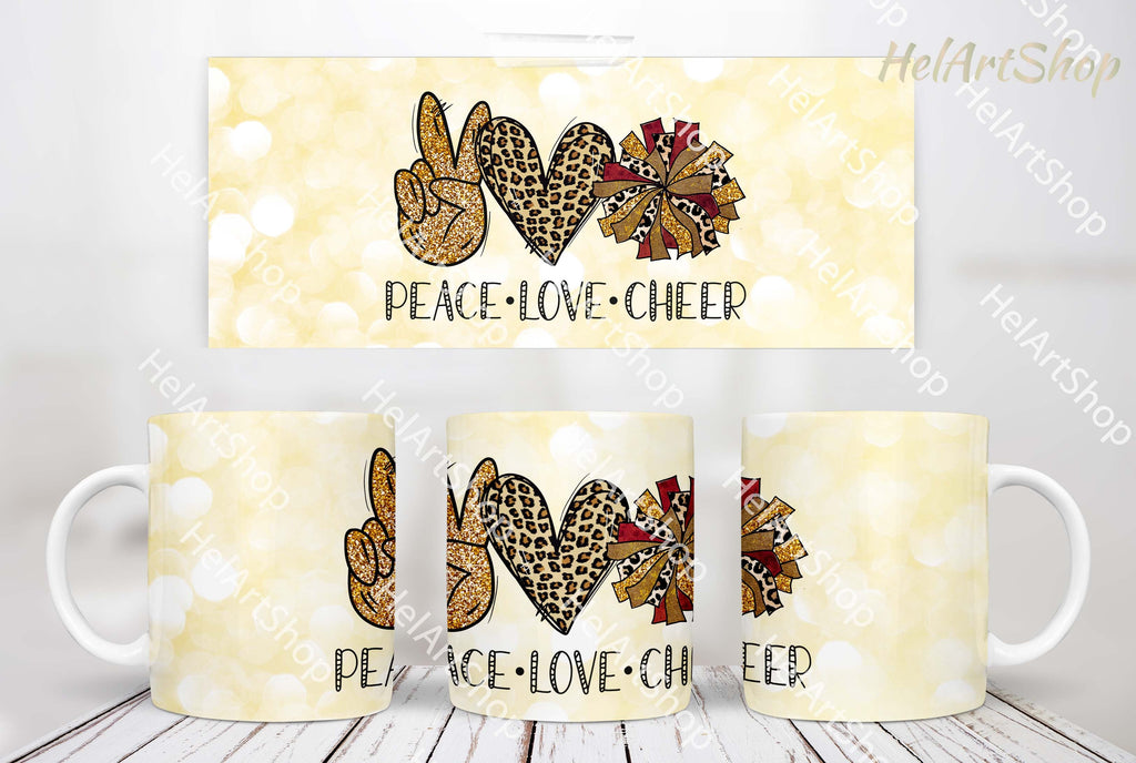 Cheerleader Mug PNG, 11Oz Mug Png - So Fontsy