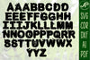 Cheerleading female silhouette letters alphabet set. 49 letters - So Fontsy