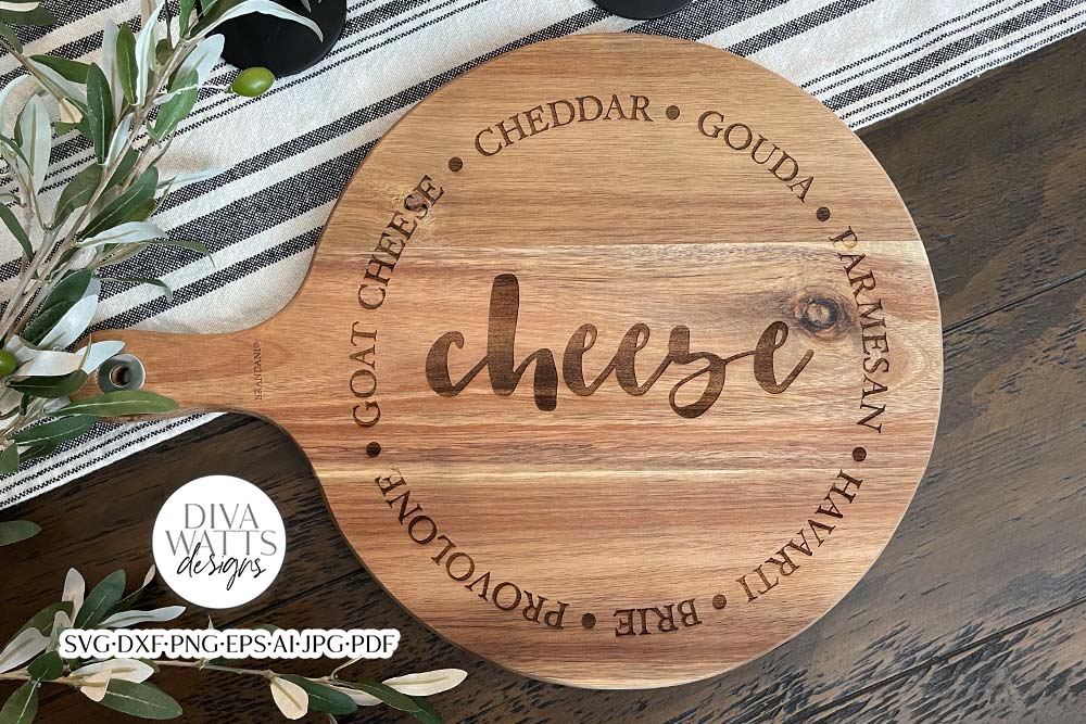Cheese Board SVG | Charcuterie & Grazing Board Design - So Fontsy