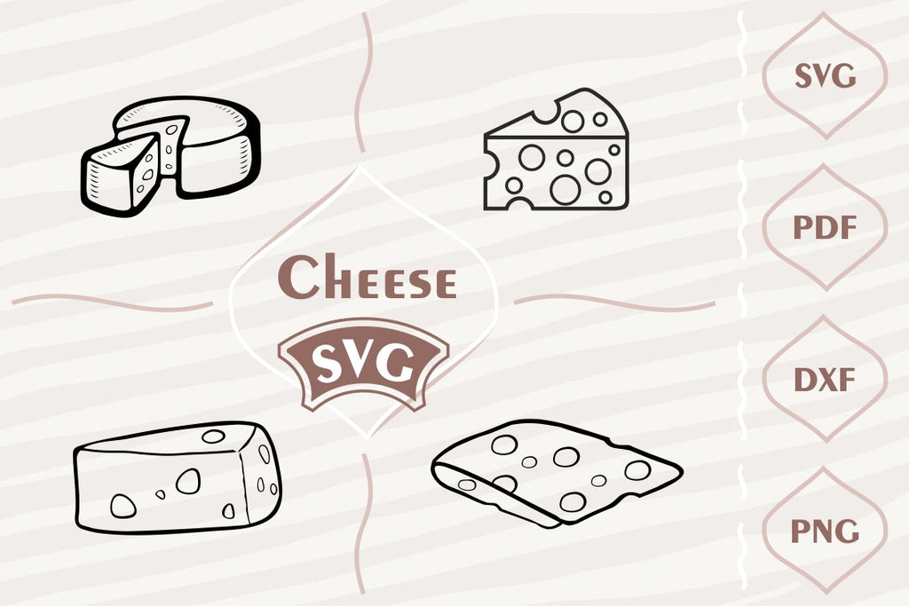 Cheese - SVG bundle - So Fontsy