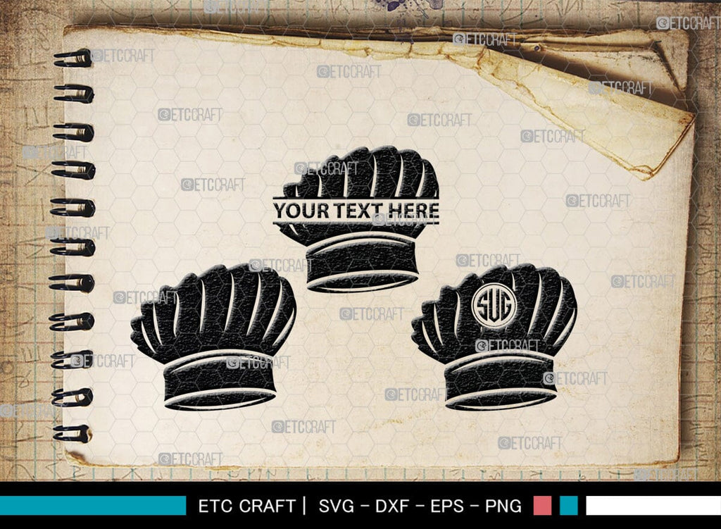 Chef Hat Monogram, Chef Hat Silhouette, Chef Hat SVG, Cook Hat Svg ...