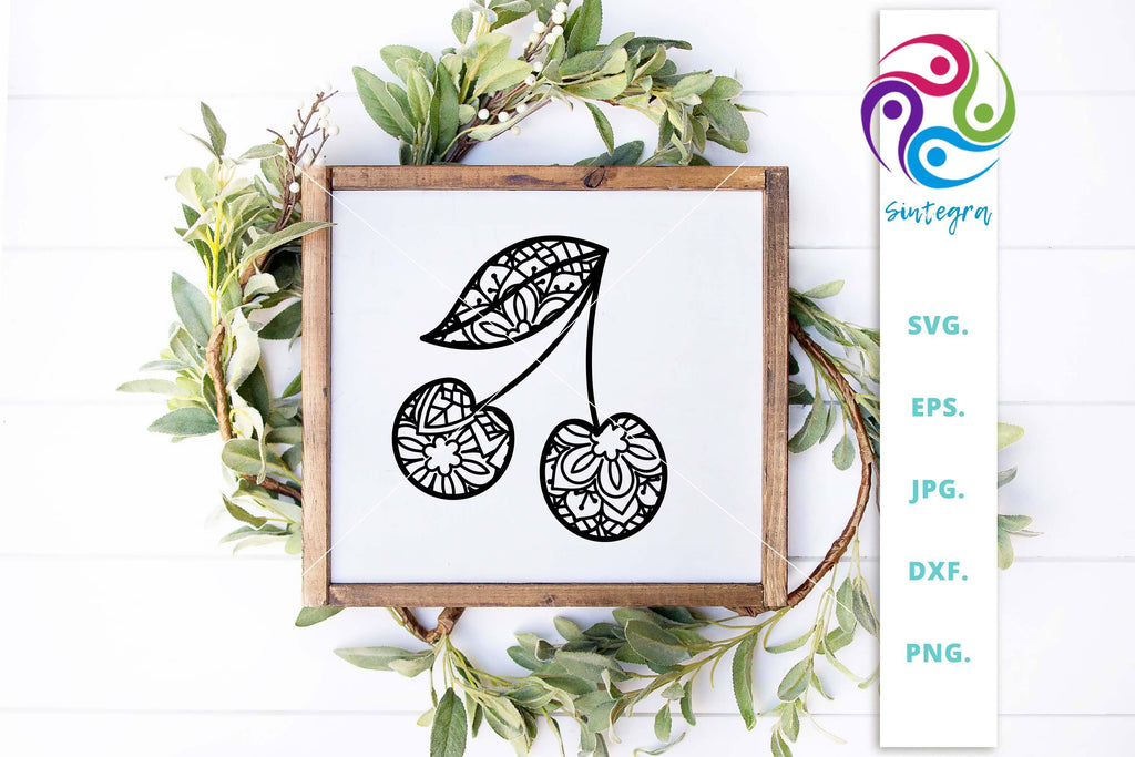 Cherries Svg File, Love SVG File - So Fontsy