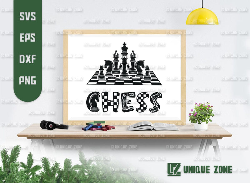 Chess Pieces SVG Bundle, Chess Silhouette, Chess Board Svg, Chess ...
