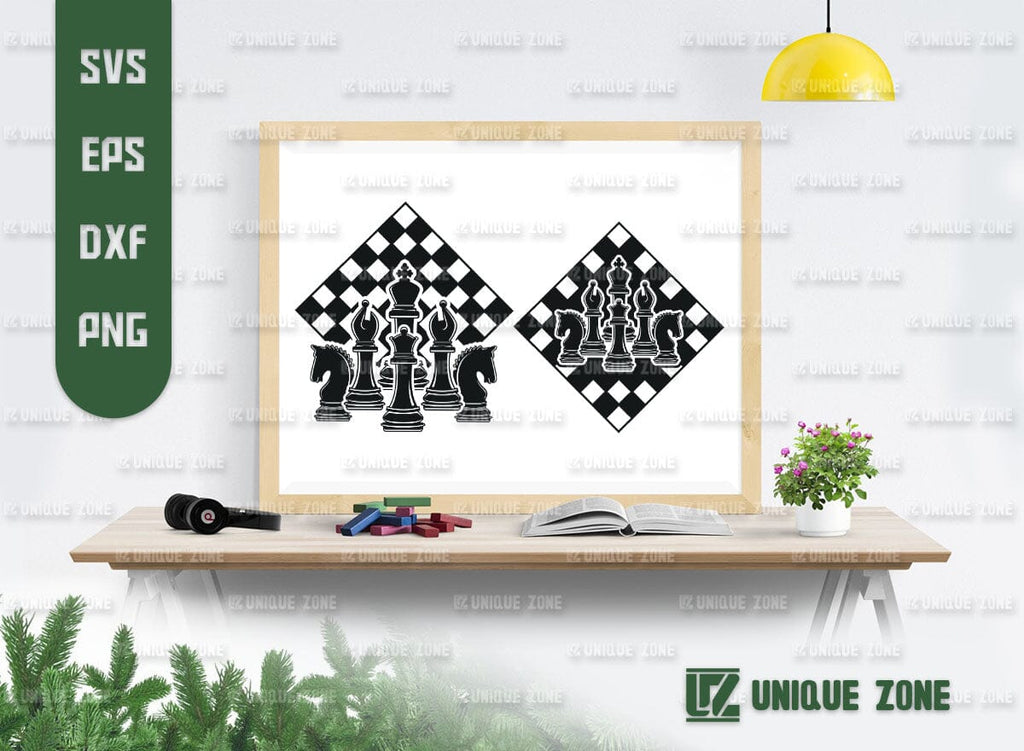 Chess Pieces SVG Bundle, Chess Silhouette, Chess Board Svg, Chess ...