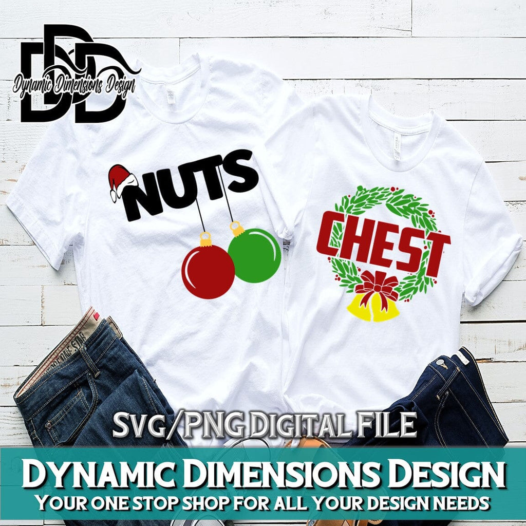 Chest Nuts SVG, Christmas Couple Shirt - So Fontsy