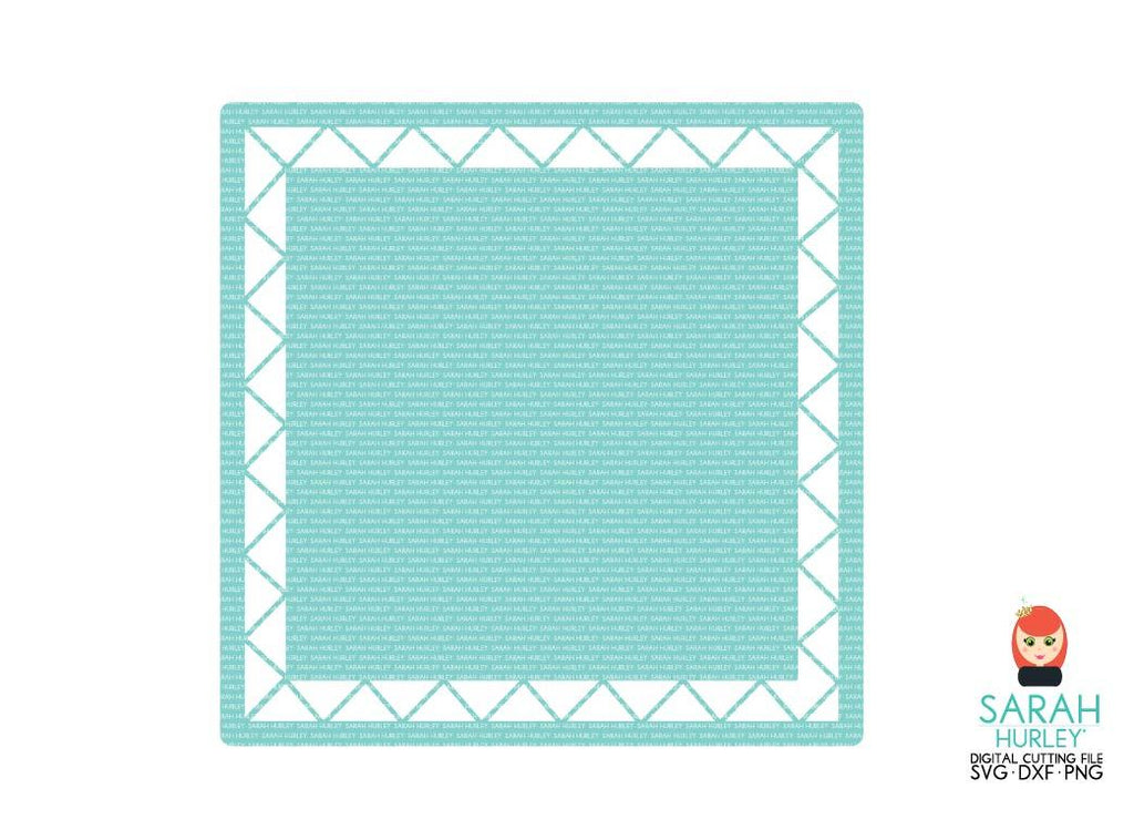 Chevron Border Square - So Fontsy