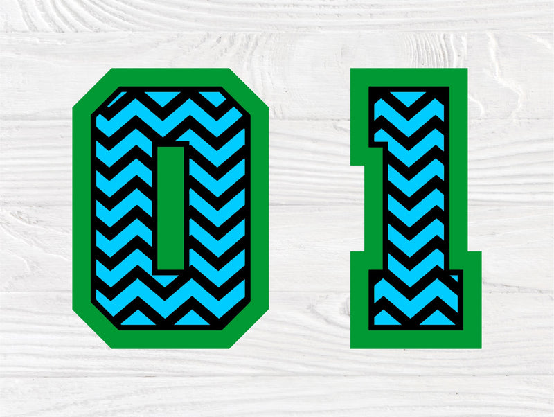 Chevron pattern numbers | Chevron SVG | Numbers cut files for cricut ...