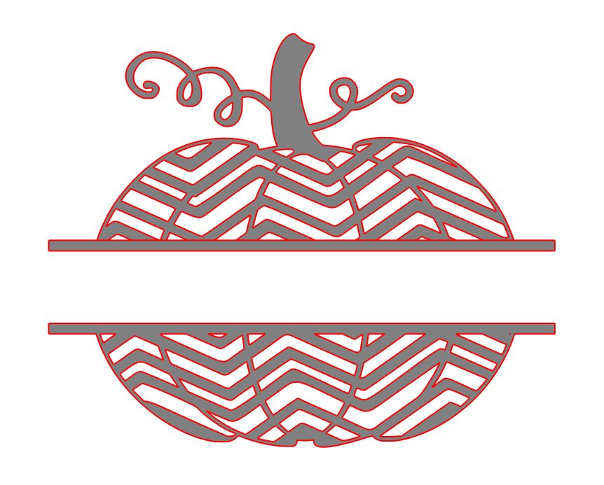 Chevron Pumpkin SVG | Halloween Family Name Pumpkin Cut File - So Fontsy