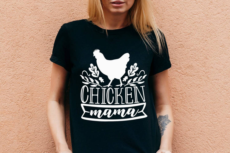 Chicken Mama| Chicken Farm SVG Cutting Files. - So Fontsy