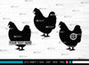 Chicken Monogram, Chicken Silhouette, Chicken SVG, Hen Svg, Chick Svg ...