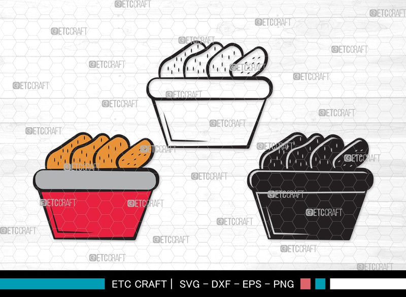 Chicken Nuggets SVG | Chicken Svg | Nuggets Svg | Fried Chicken Svg ...