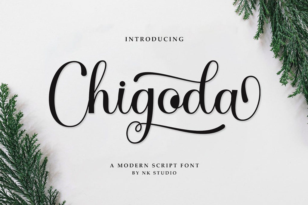 Chigoda Script - So Fontsy