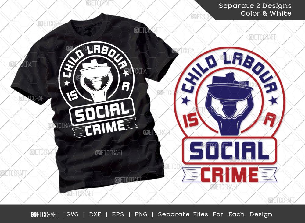 Child Labour Is A Social Crime SVG Cut File | Child Labor Svg | Labor ...