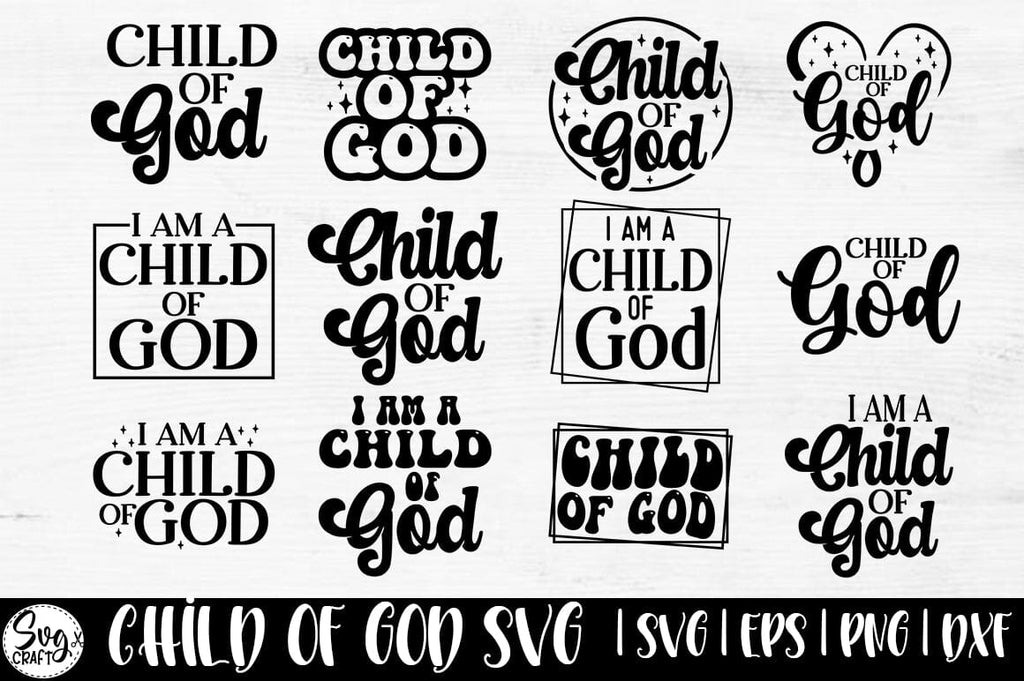 Child of God SVG, I am a Child of God SVG, Religious Shirt SVG ...