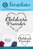 Childcare Provider svg with heart words - So Fontsy
