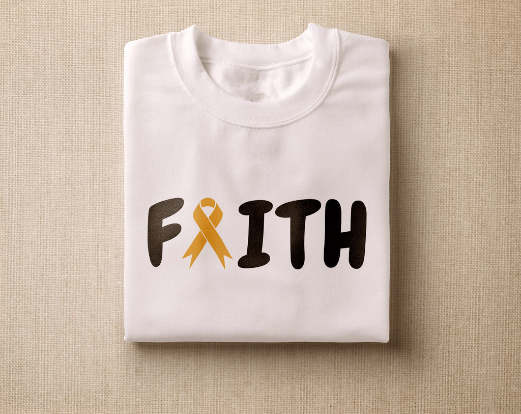 Childhood Cancer Awareness SVG Bundle, 25 Designs, Gold Cancer Ribbon ...