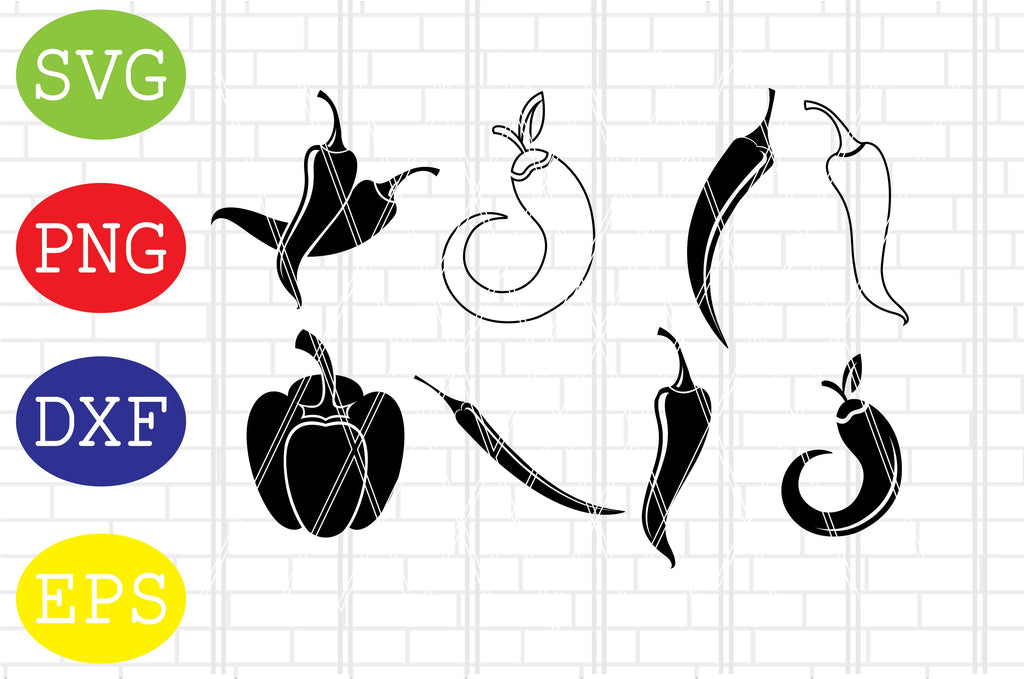 Chili Pepper Svg, Hot Red Pepper Svg, Chilli Svg, Red Chilli Svg ...
