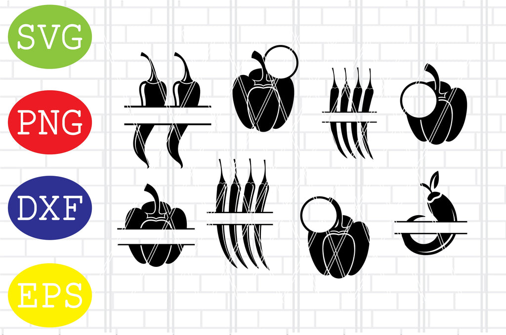 Chilli monogram Svg, Red Chilli Svg, Chilli Circut Svg, Chilli Vector ...