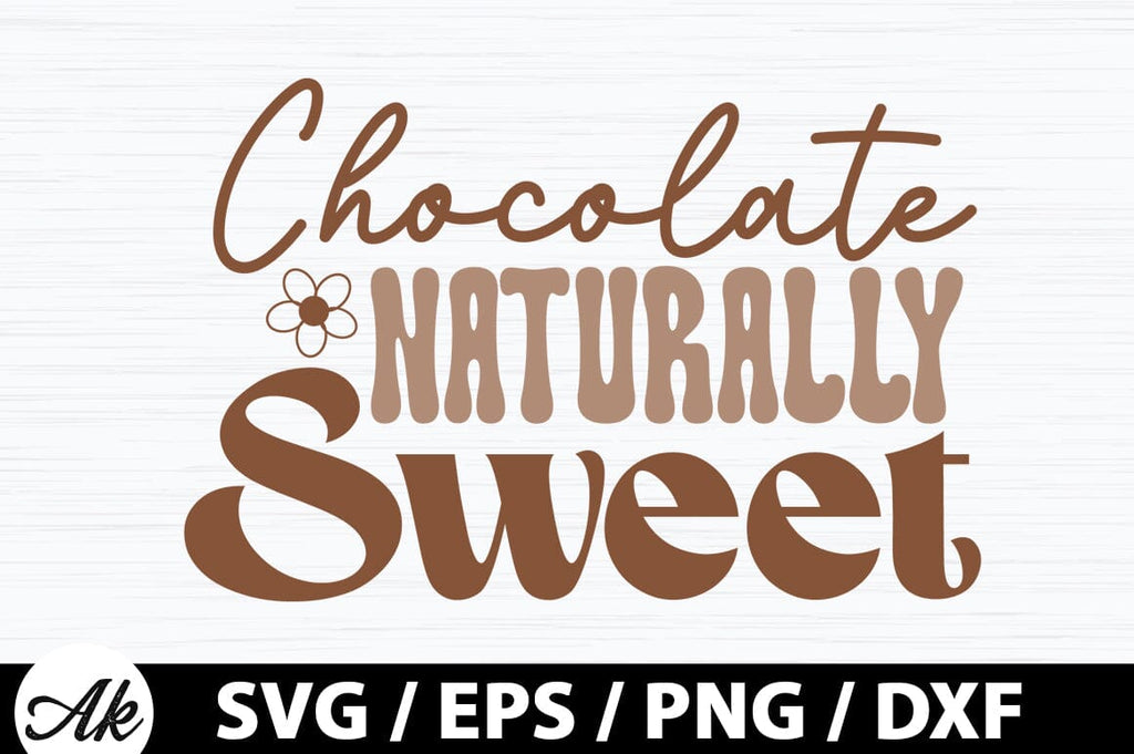 Chocolate naturally sweet Retro SVG - So Fontsy