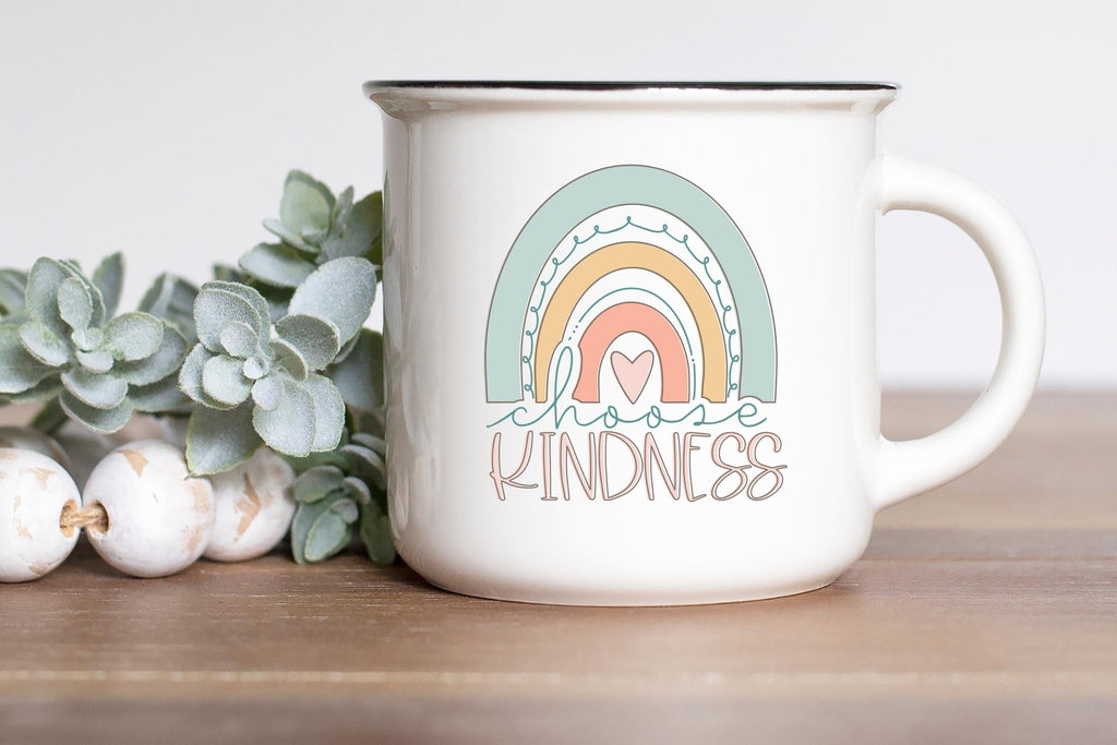 Choose Kindness SVG, Boho Rainbow Kindness SVG - So Fontsy