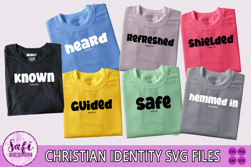 Christian Identity Cut File Bundle from Psalms Bible Verses - So Fontsy