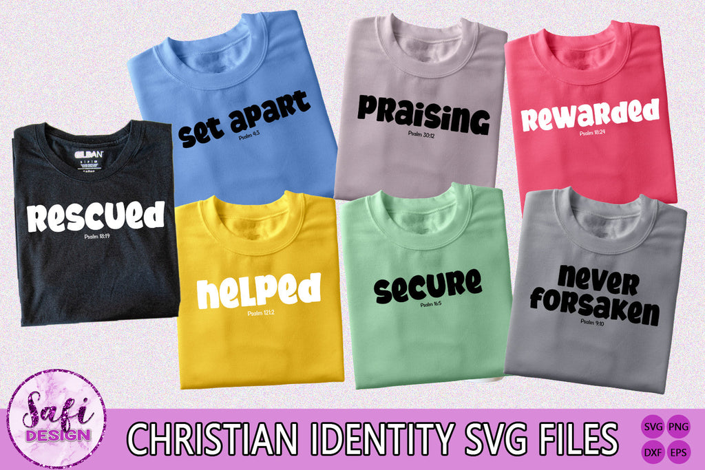 Christian Identity Cut File Bundle from Psalms Bible Verses - So Fontsy